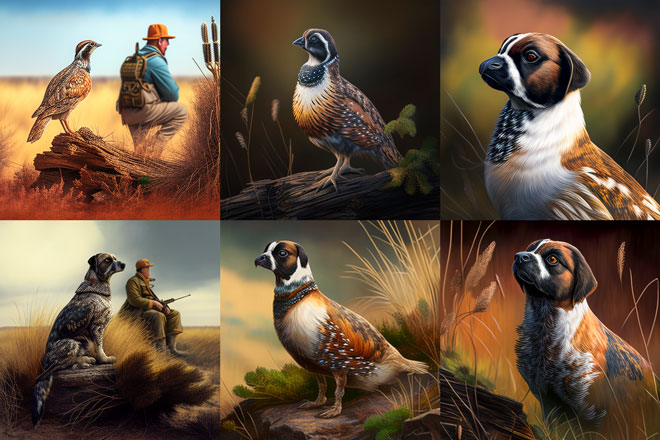As part of this blog, we tried creating AI images of upland hunting ...